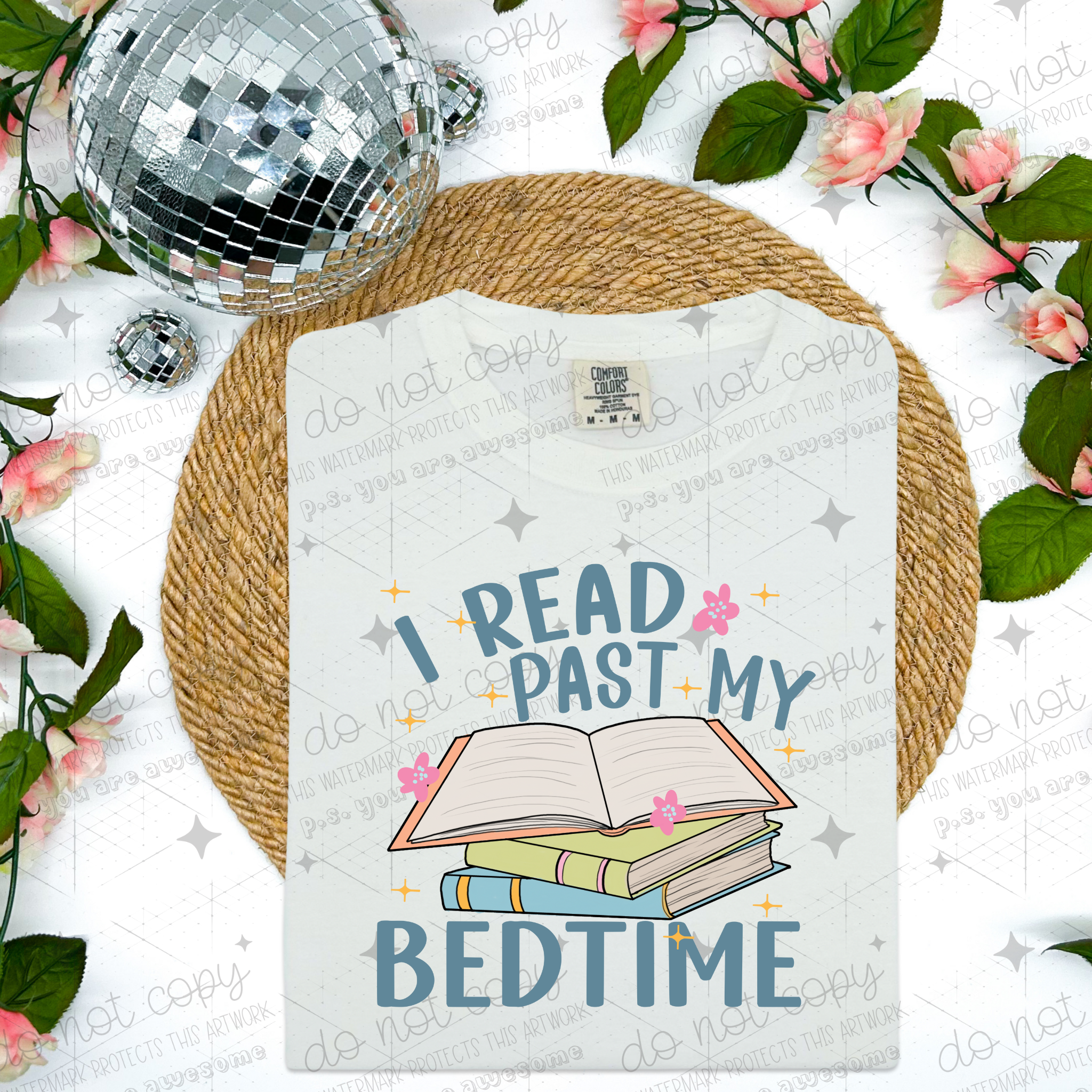 I READ PAST MY BEDTIME - DTF TRANSFER – Shopsalesollieandco