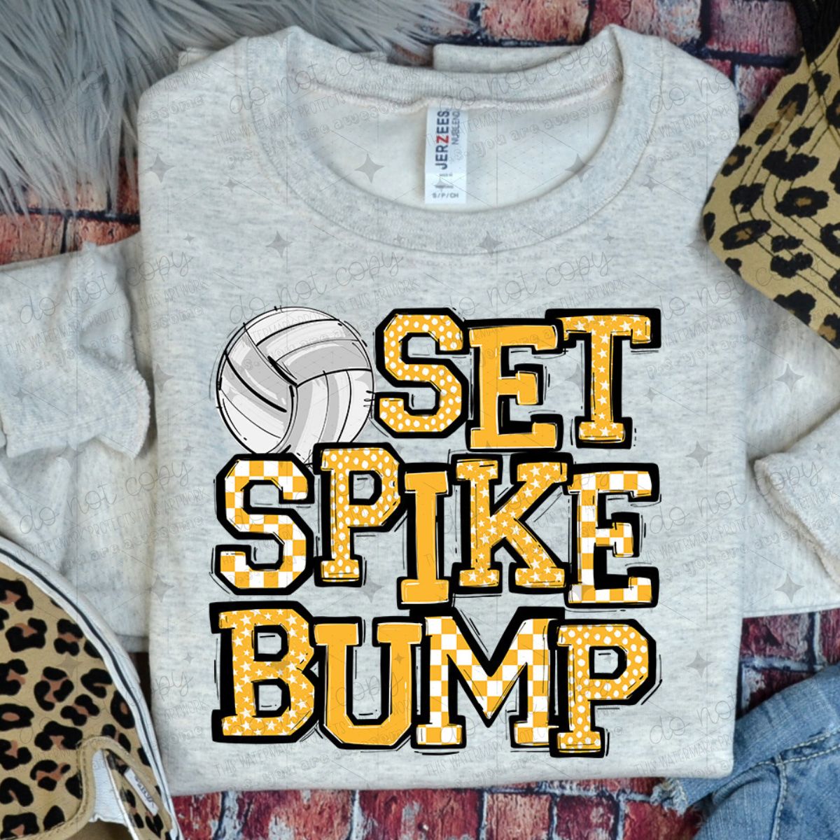 SET SPIKE BUMP - YELLOW - DTF TRANSFER – Shopsalesollieandco